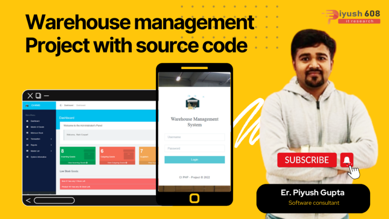 Download Warehouse management Project with source code