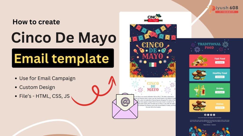 How to create Cinco De Mayo Fiesta Email template - Piyush608
